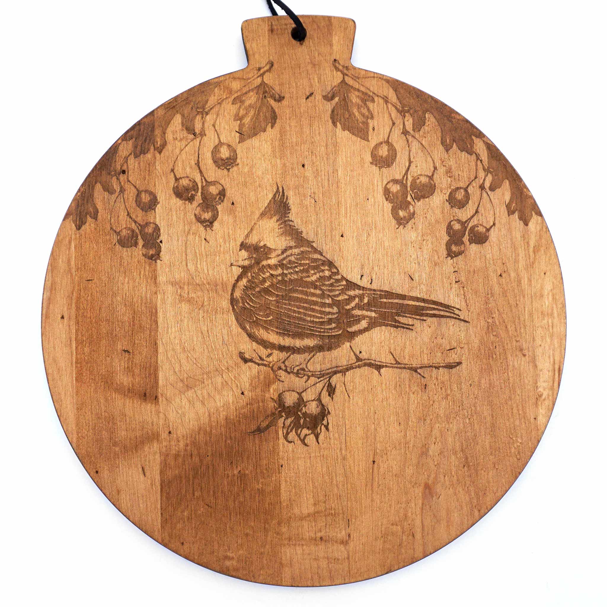 Laura Zindel Artisan Round Serving Board-Cardinal| JK Adams
