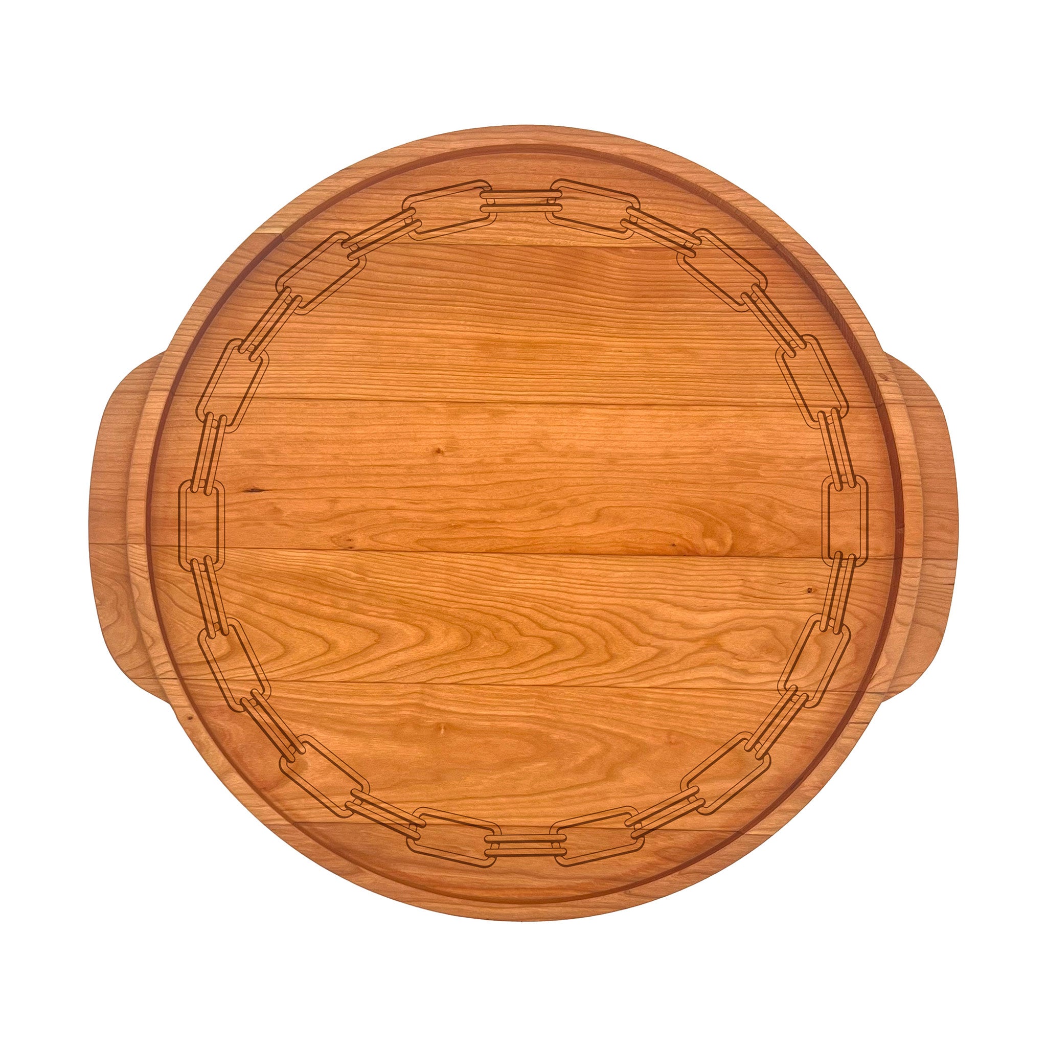 Ramsay Gourd Cherry Round Serving Tray-Links | JK Adams